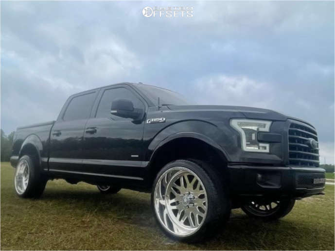 2016 Ford F-150 with 24x12 -40 American Force Trax Ss and 305/35R24 ...