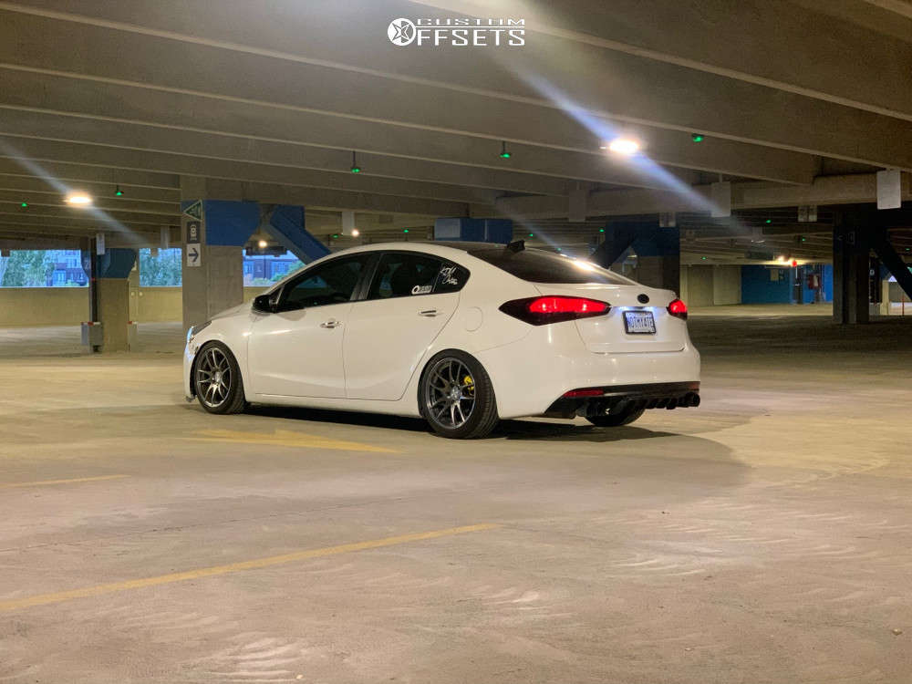 2018 Kia Forte with 17x8 40 AVID1 Av32 and 215/45R17 Falken Azenis ...