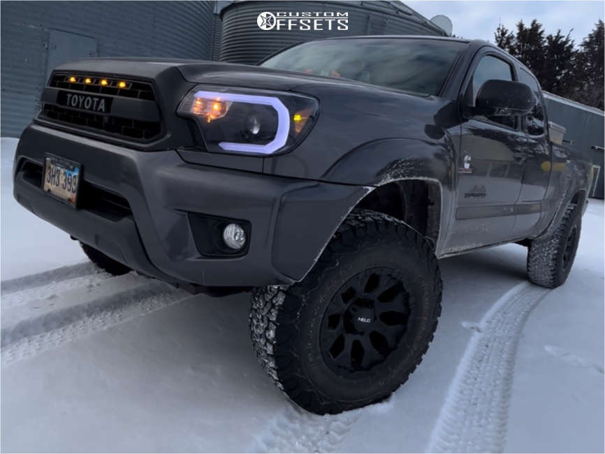 2015 Toyota Tacoma with 16x9 -12 Helo He878 and 265/75R16 BFGoodrich ...