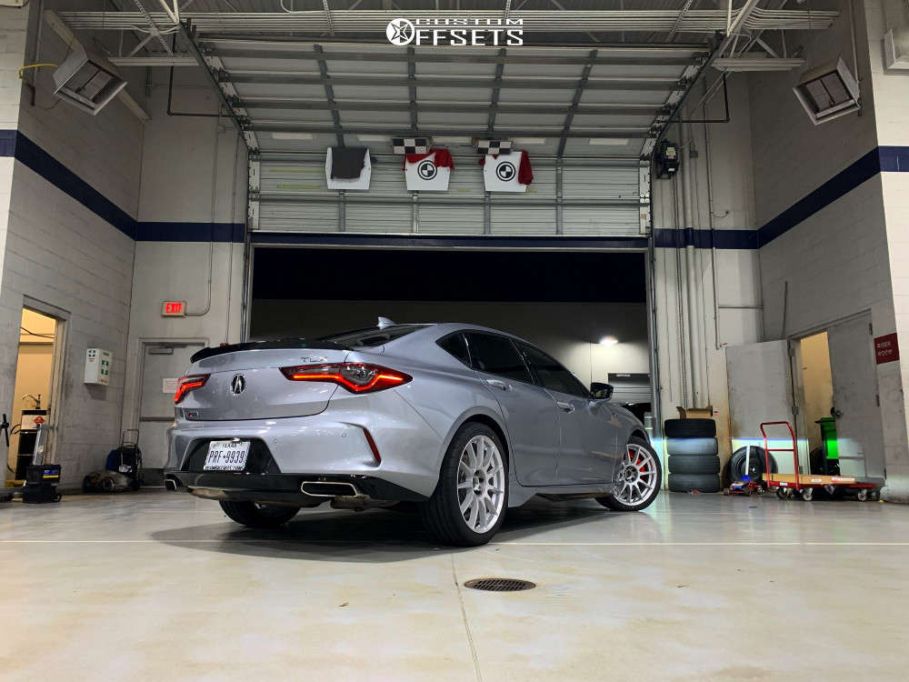 2021 Acura TLX with 20x8.5 35 Rotiform Dtm and 275/35R20 Yokohama Advan ...