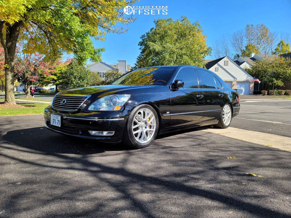 2006 Lexus LS430 with 18x8 35 Vision Cross and 245/45R18 Michelin ...