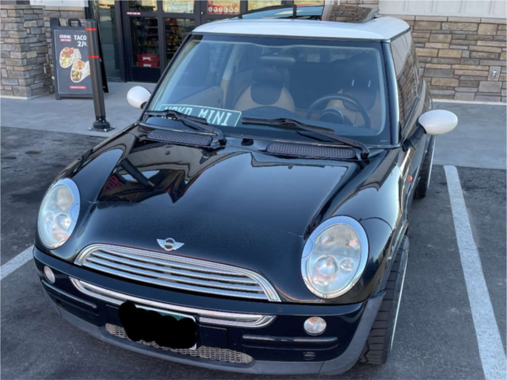 2003 Mini Cooper with 16x8 25 3SDM 0.05 and 215/45R16 Falken Azenis ...