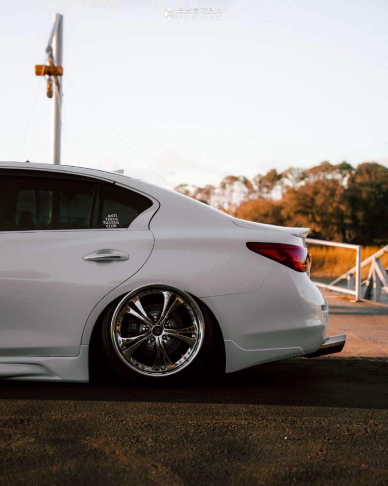 2015 INFINITI Q50 with 19x10.5 18 Weds Kranze Cerberus Ll and 225/35R19 ...