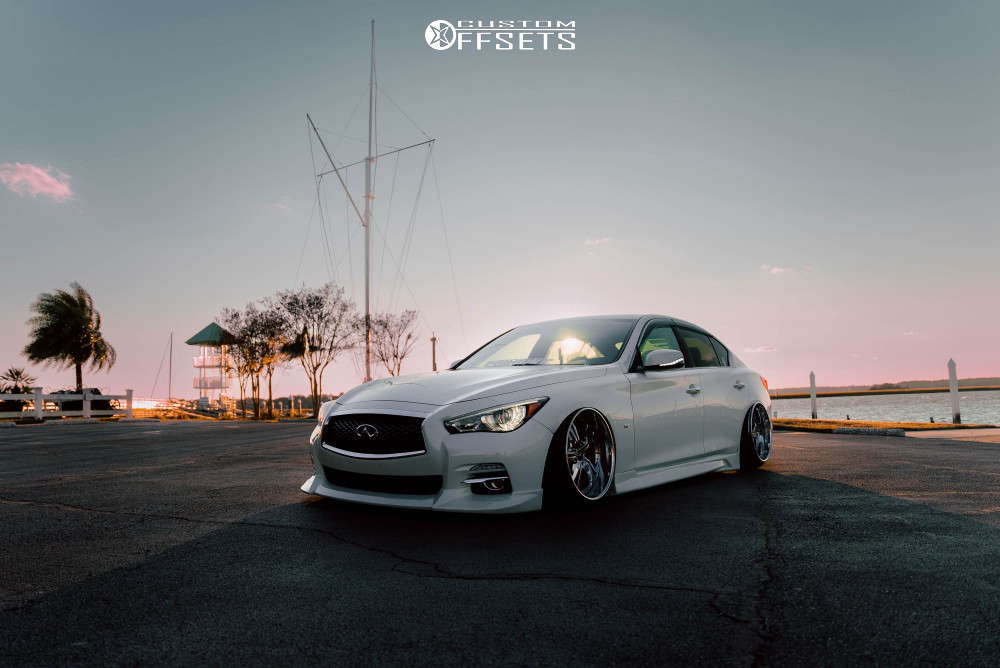 2015 INFINITI Q50 with 19x10.5 18 Weds Kranze Cerberus Ll and 225/35R19 ...