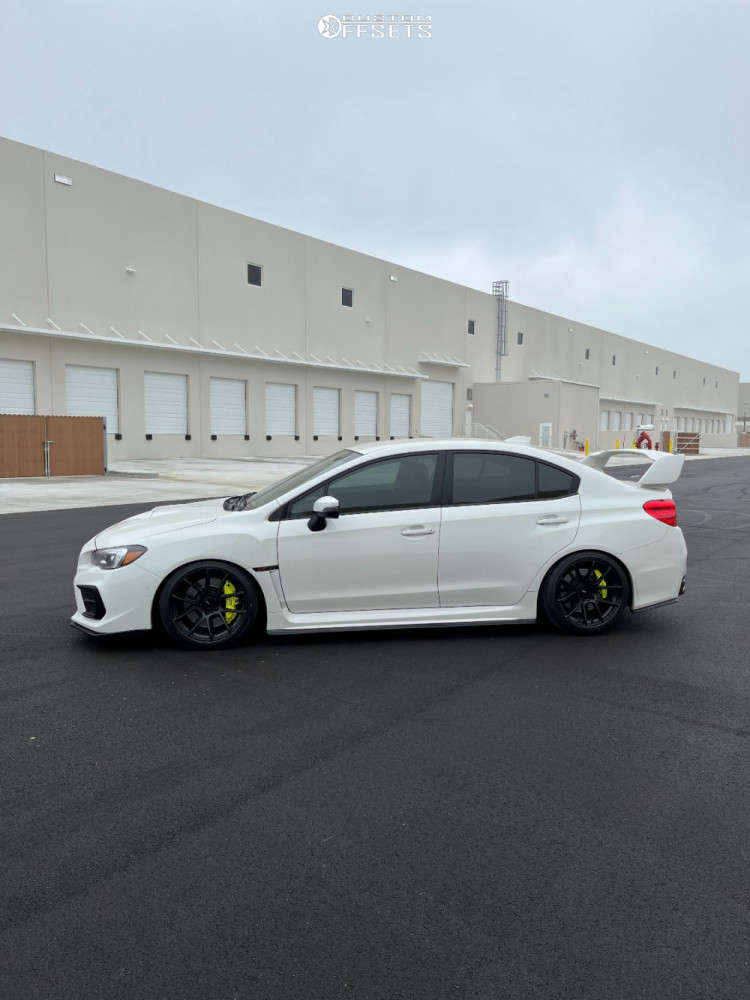 2020 Subaru WRX STI with 18x9.5 38 Enkei Tsv and 255/35R18 Firestone ...