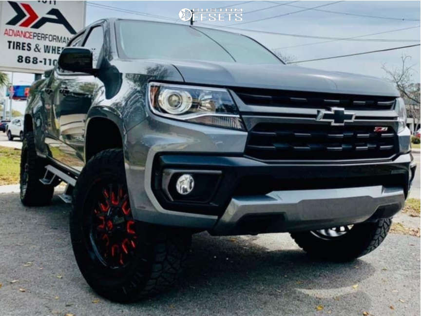 2021 Chevrolet Colorado with 20x9 19 Fuel Stroke and 33/11.5R20 Nitto ...