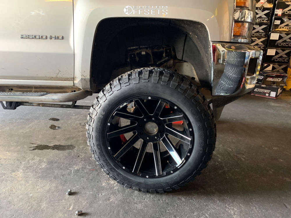 2015 Chevrolet Silverado 2500 HD with 24x14 -75 Fuel Contra and 37/13 ...