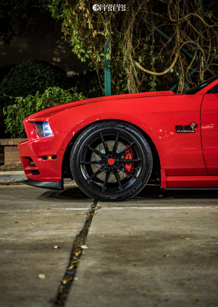 2014 Ford Mustang with 19x11 15 Aodhan Ds07 and 265/35R19 Nitto ...