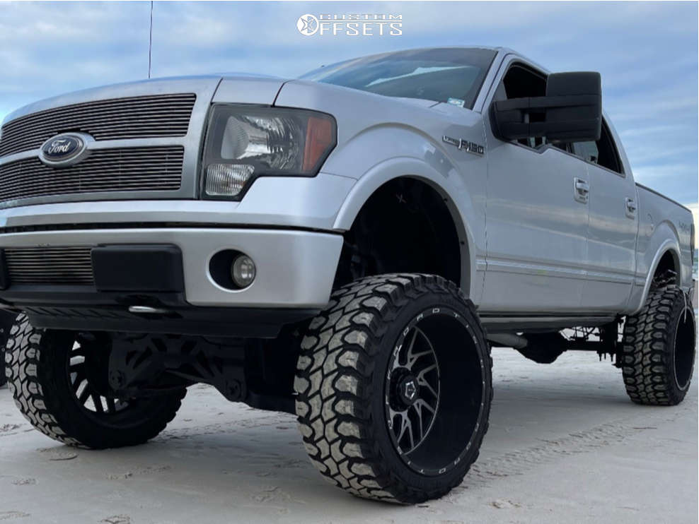 2010 Ford F-150 with 24x14 -76 TIS 544BM and 37/13.5R24 Gladiator Xcomp ...