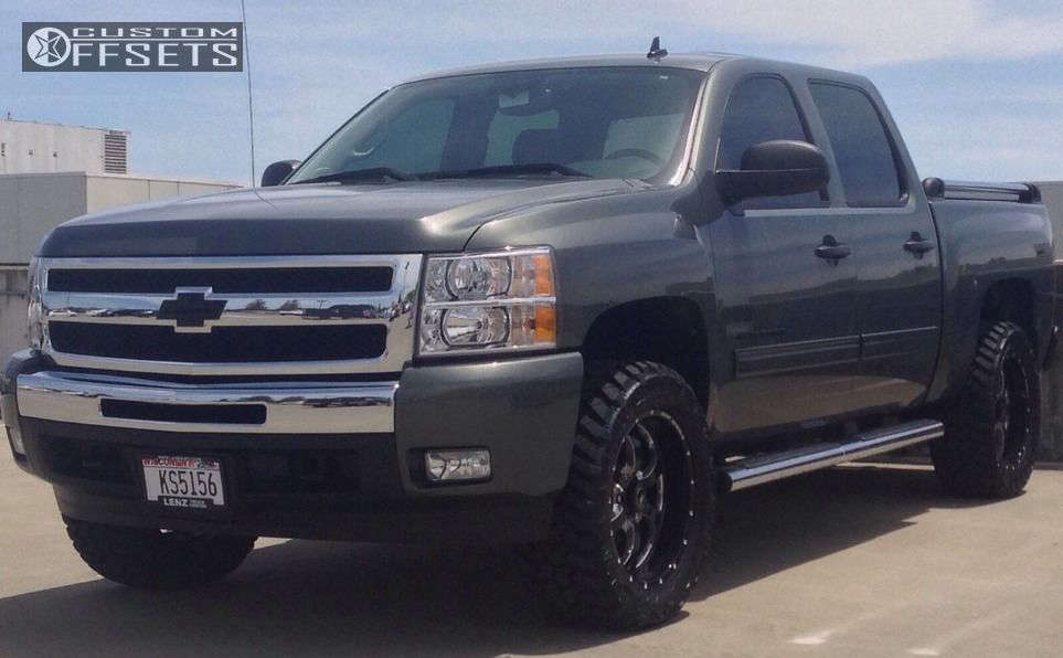 2011 Chevrolet Silverado 1500 with 20x9 0 BMF Novakane and 295/55R20 ...