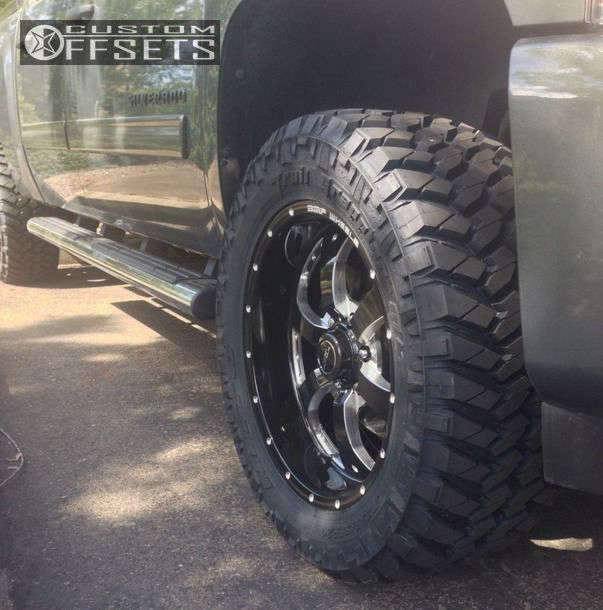 2011 Chevrolet Silverado 1500 with 20x9 0 BMF Novakane and 295/55R20 ...