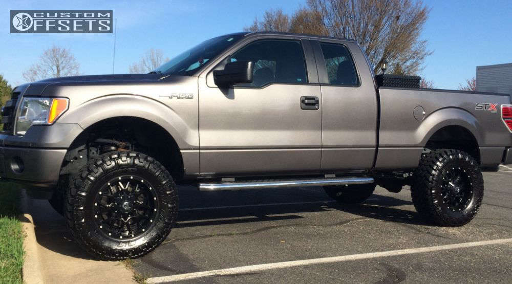 2014 Ford F-150 with 18x9 0 Dropstars 645B and 35/12.5R18 Nitto Trail ...