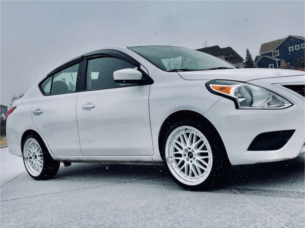 2018 Nissan Versa with 18x8 34 JNC Jnc005 and 215/40R18 Vercelli Strada ...