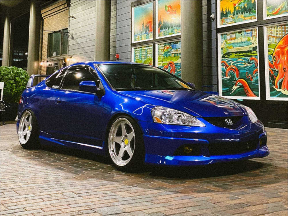 2006 Acura RSX with 18x9.5 22 Kansei Knp and 225/40R18 Continental ...