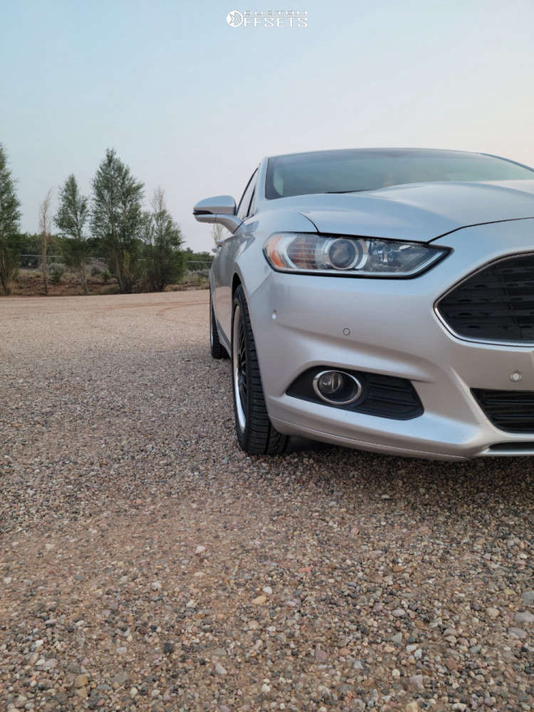2013 Ford Fusion with 18x8 40 TSW Silverstone and 245/45R18 Sumitomo ...