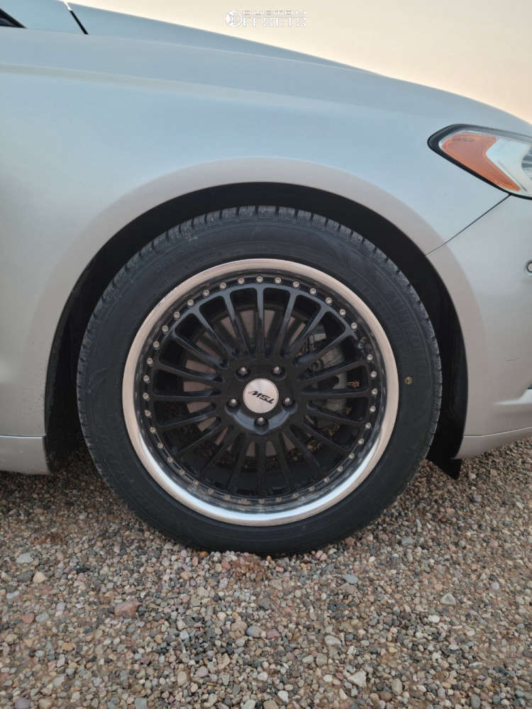 2013 Ford Fusion with 18x8 40 TSW Silverstone and 245/45R18 Sumitomo ...