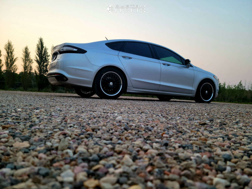 2013 Ford Fusion with 18x8 40 TSW Silverstone and 245/45R18 Sumitomo ...