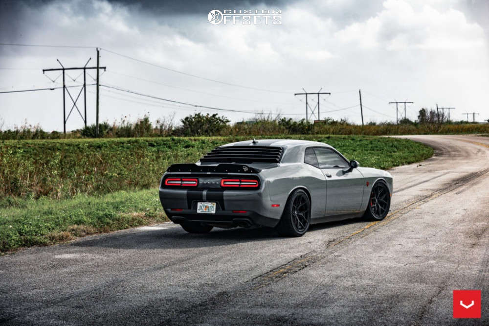 2018 Dodge Challenger with 20x9.5 17 Vossen Hf5 and 275/45R20 Nitto ...