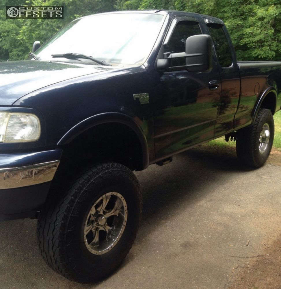 2002 Ford F-150 with 17x8 -6 Helo He791 and 37/12.5R17 Falken WildPeak ...