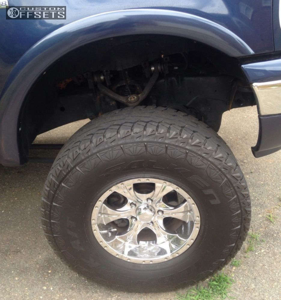 2002 Ford F-150 with 17x8 -6 Helo He791 and 37/12.5R17 Falken WildPeak ...