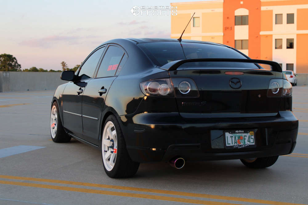 2007 Mazda 3 with 17x8 35 AVID1 AV6 and 215/45R17 Nankang Ns-25 and ...