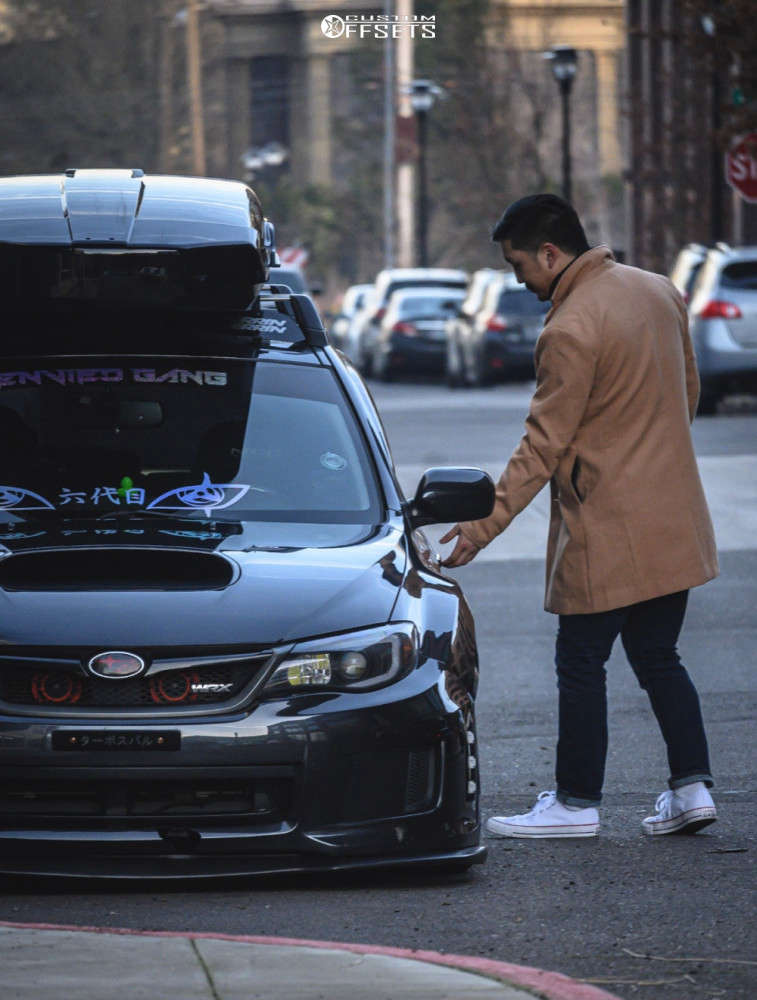 2014 Subaru WRX with 18x9.5 35 AVID1 AV6 and 225/40R18 Nankang Ns-25 ...