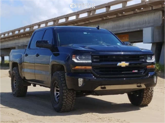 2016 Chevrolet Silverado 1500 with 17x9 -12 Vision Nemesis and 305 ...
