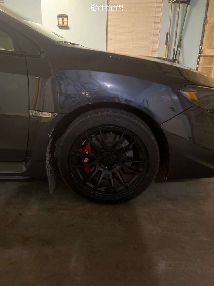 2019 Subaru WRX with 17x9 35 AVID1 Av20 and 235/45R17 Firestone Sport ...