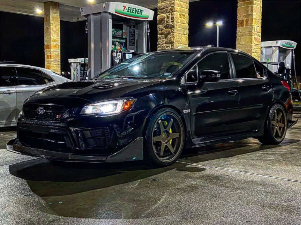 2020 Subaru WRX STI with 19x9.5 22 ESR Sr07 and 245/35R19 Yokohama ...