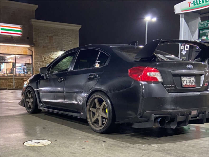 2020 Subaru WRX STI with 19x9.5 22 ESR Sr07 and 245/35R19 Yokohama ...