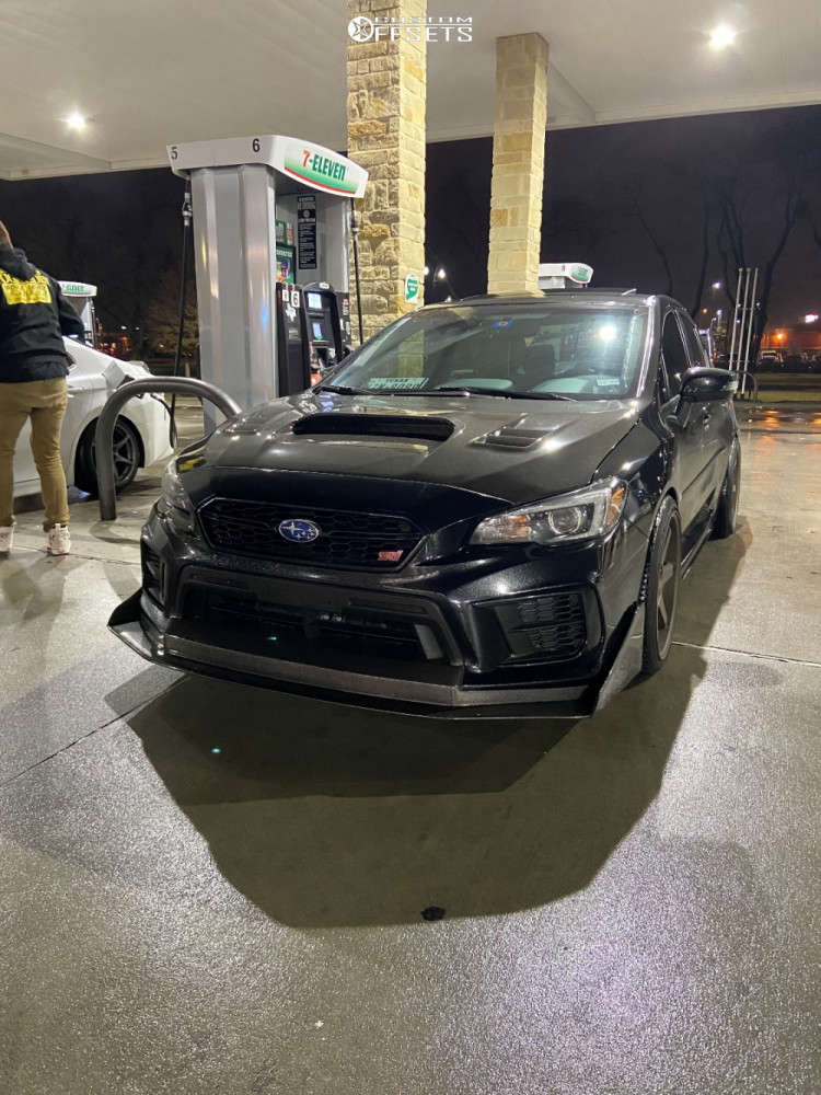 2020 Subaru WRX STI with 19x9.5 22 ESR Sr07 and 245/35R19 Yokohama ...