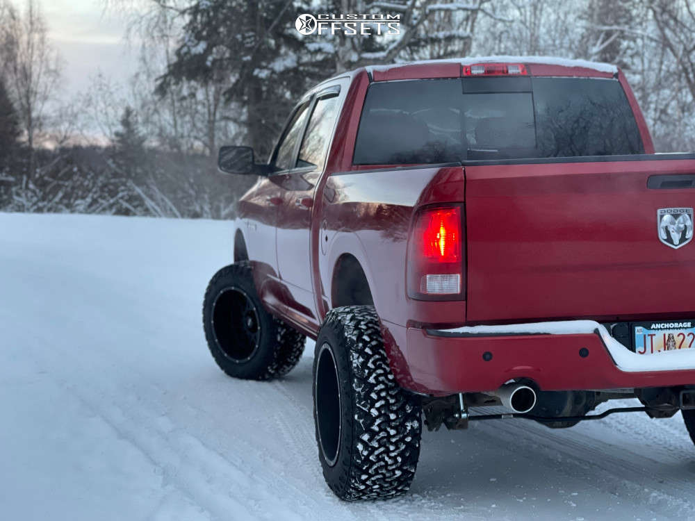 2009 Dodge Ram 1500 with 20x12 -51 Vision Rocker and 35/12.5R20 Venom ...
