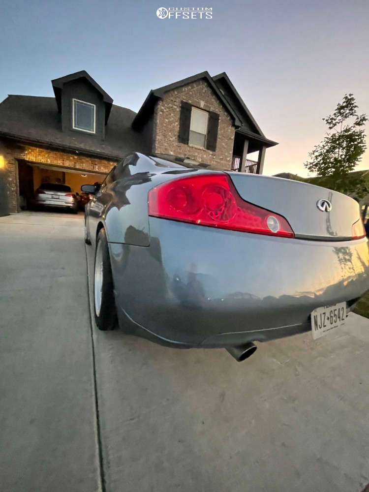 2005 INFINITI G35 with 18x9 25 Enkei Rpf1 and 235/35R18 Toyo Tires ...