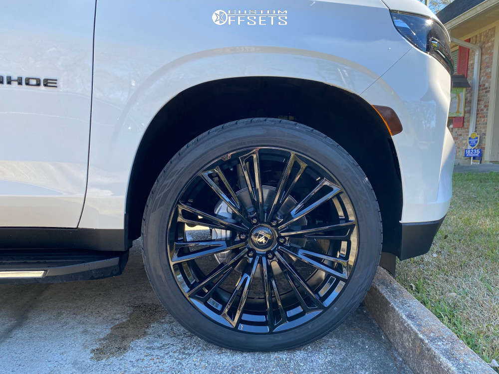 2022 Chevrolet Tahoe with 24x10 30 Asanti Black Abl-30 and 285/40R24 ...