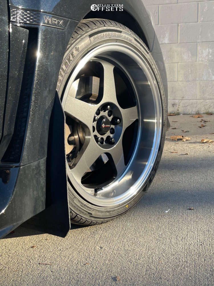 2017 Subaru WRX with 18x9 35 Vors Sp1 and 235/40R18 Westlake Sa07 and ...