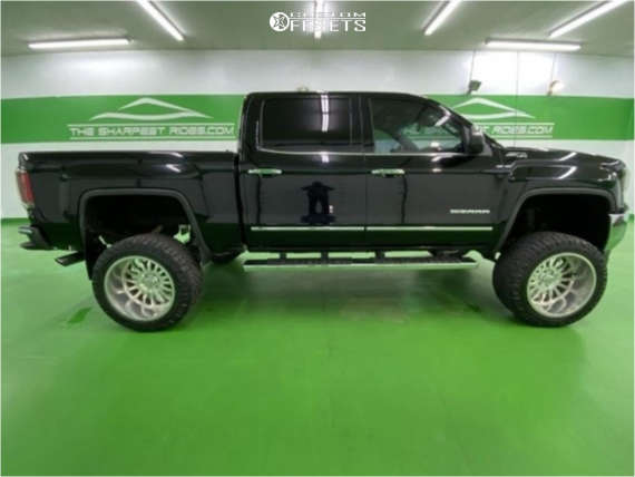 2018 GMC Sierra 1500 with 22x12 -44 Cali Offroad Invader and 35/12.5R22 ...