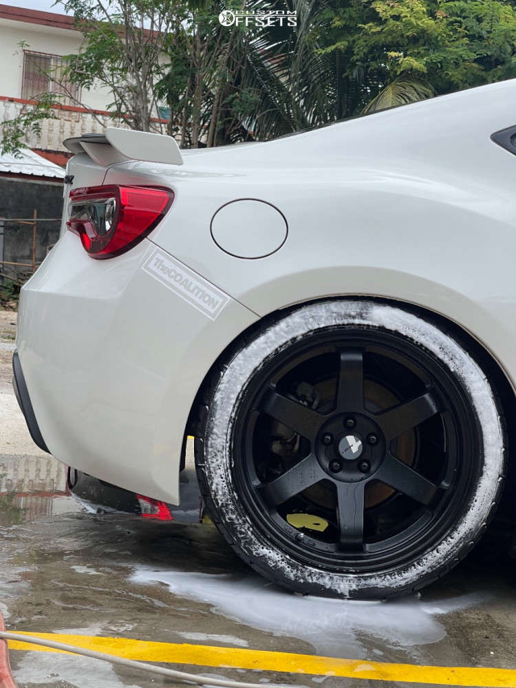2018 Subaru BRZ with 18x9.5 38 AVID1 AV6 and 245/40R18 Federal SS595 and Coilovers | Custom Offsets