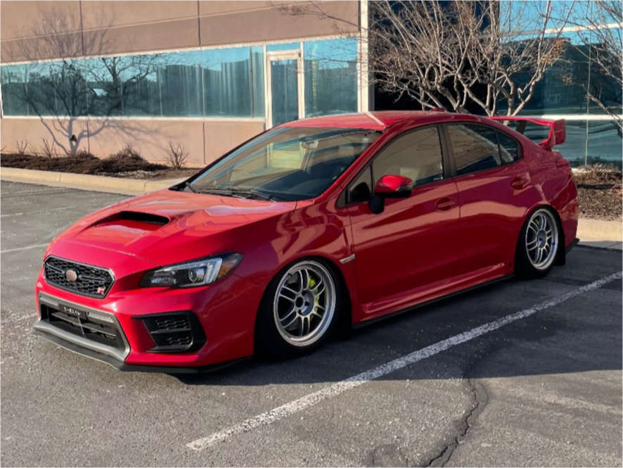 2020 Subaru WRX STI with 18x8.5 35 Enkei Rpf1 and 225/45R18 Achilles ...