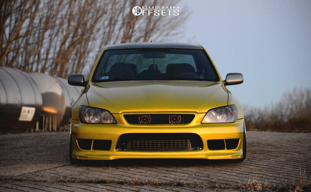 2001 Lexus IS300 with 18x9 25 Work Zeast St1 and 215/35R18 Nankang Ns ...