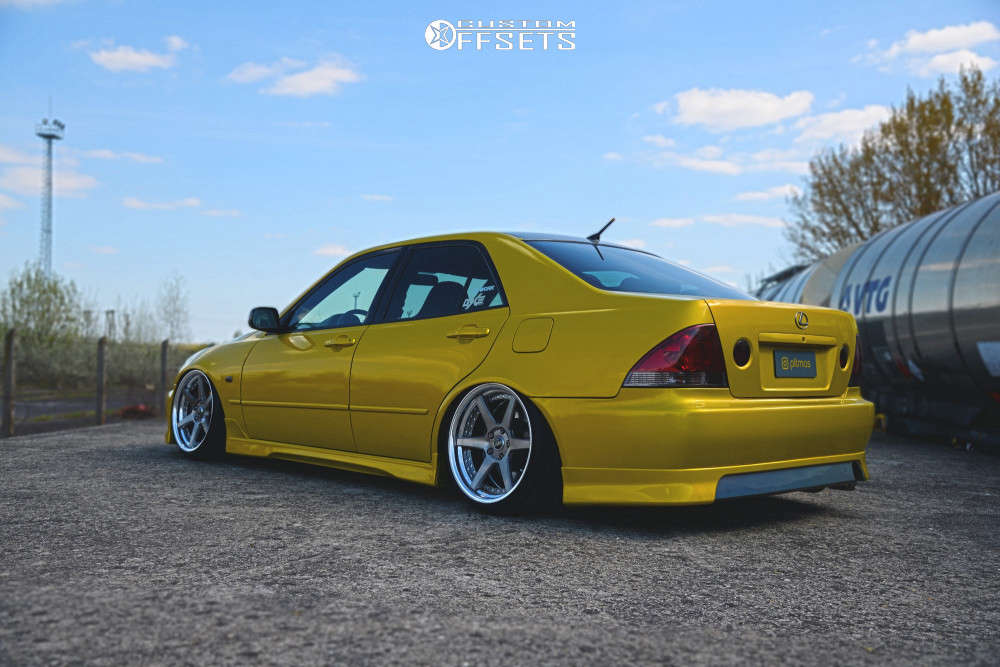 2001 Lexus IS300 with 18x9 25 Work Zeast St1 and 215/35R18 Nankang Ns ...