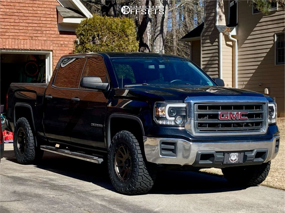 2014 GMC Sierra 1500 with 18x9 0 Icon Alloys Compression and 33/12.5R18 ...