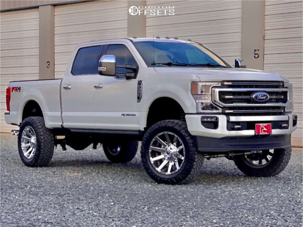2021 Ford F-250 Super Duty with 22x10 -18 Fuel Contra and 37/12.5R22 ...