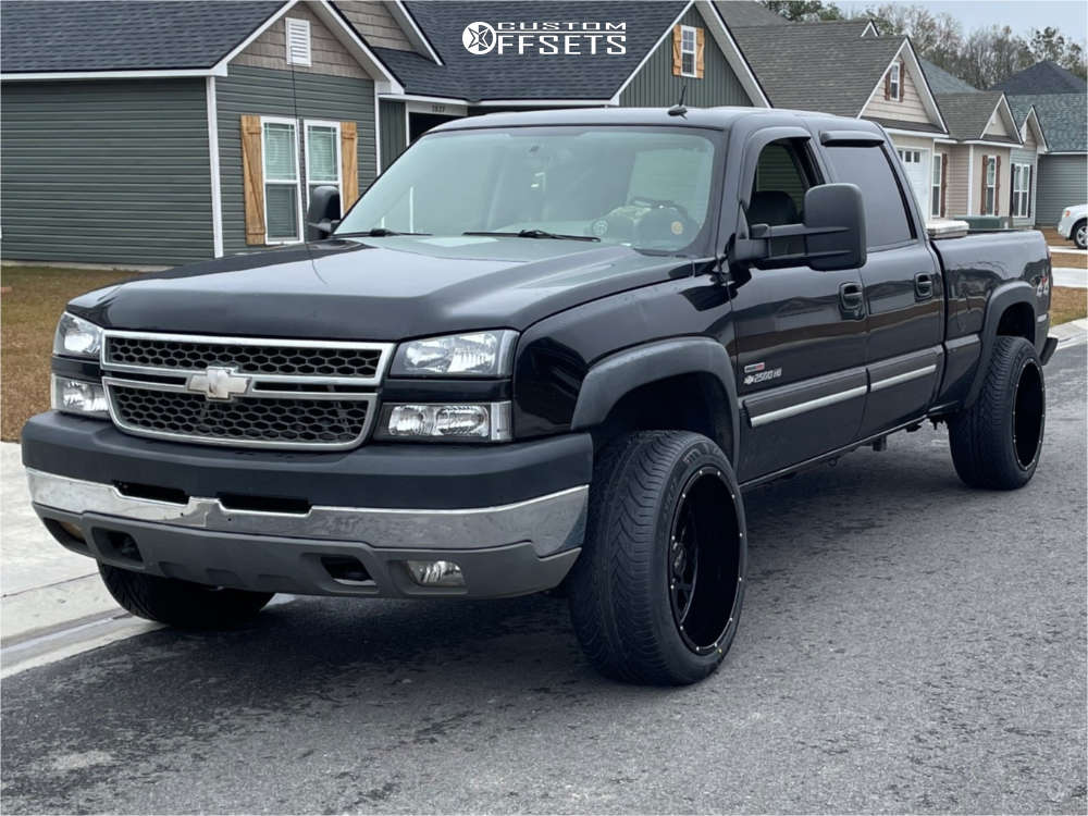 2005 Chevrolet Silverado 2500 HD with 22x12 -51 Vision Rocker and 305 ...