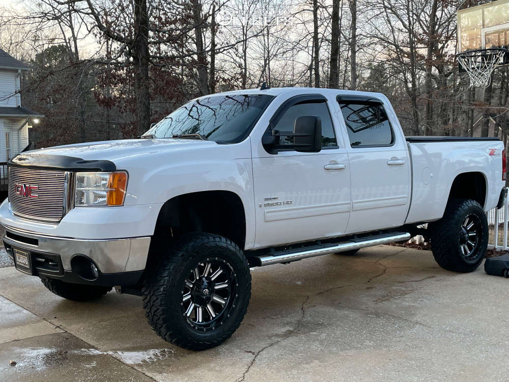 2009 GMC Sierra 2500 HD with 20x10 -19 Fuel Hardline and 35/12.5R20 ...