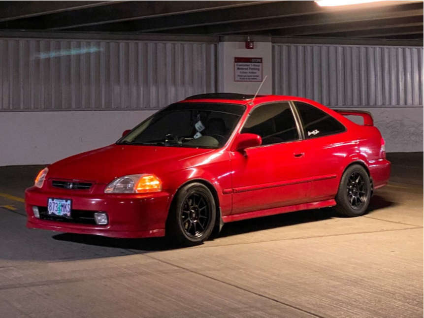 1998 Honda Civic with 15x7.5 35 Konig Dekagram and 205/50R15 Hankook ...