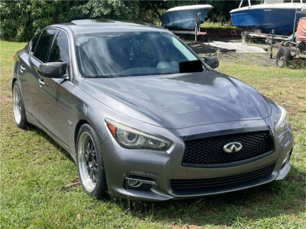 2014 INFINITI Q50 with 19x8.5 30 ESR Sr01 and 245/40R19 Vercelli Strada ...