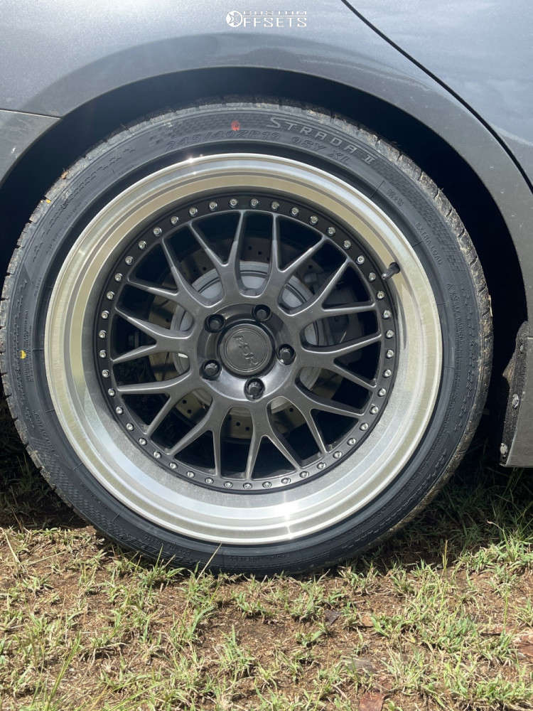 2014 INFINITI Q50 with 19x8.5 30 ESR Sr01 and 245/40R19 Vercelli Strada Ii and Stock | Custom ...