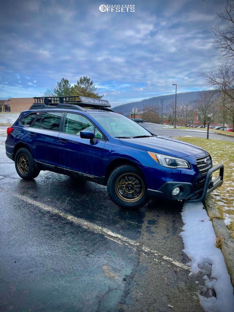 2015 Subaru Outback with 17x8.5 35 Konig Hypergram and 265/50R17 ...