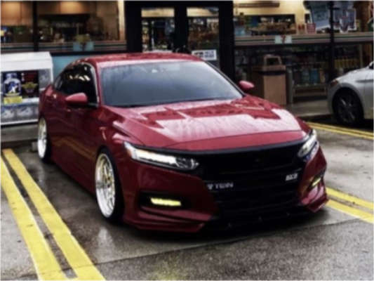 2019 Honda Accord with 19x9.5 22 Aodhan Ds01 and 235/35R19 Continental ...