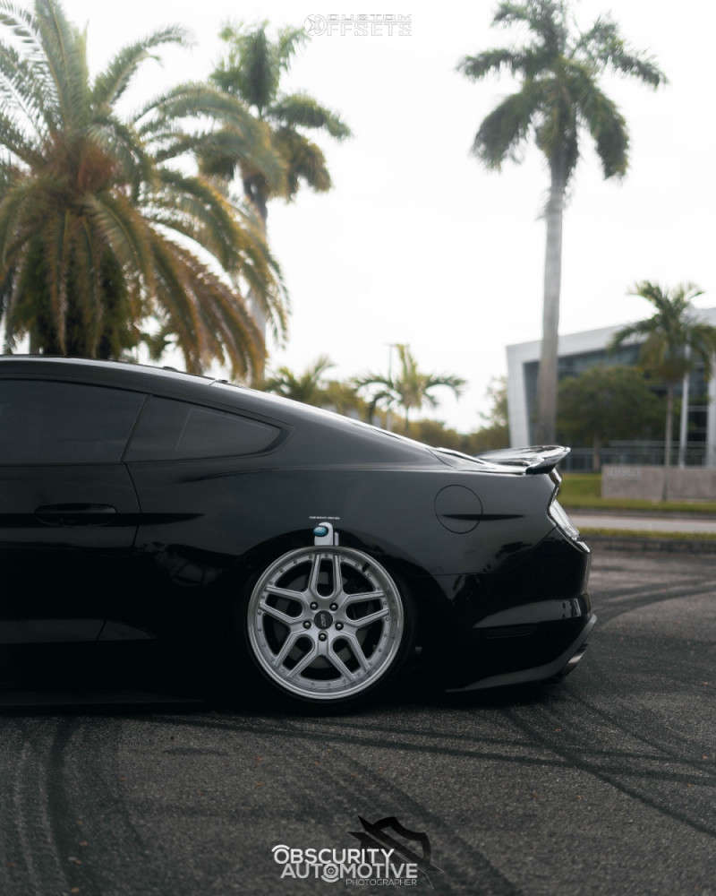 2020 Ford Mustang with 19x10.5 22 ESR Cs15 and 245/35R19 Achilles Atr ...